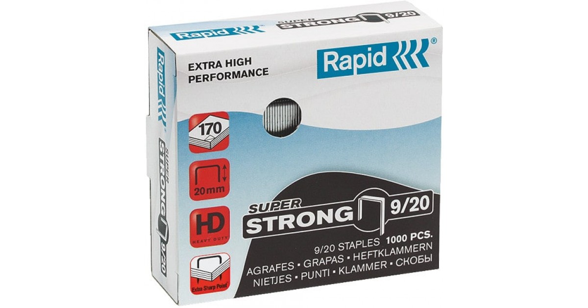 Скобы RAPID 9/20, 1000 шт. Купить, цена, отзывы ★ ОфПоли